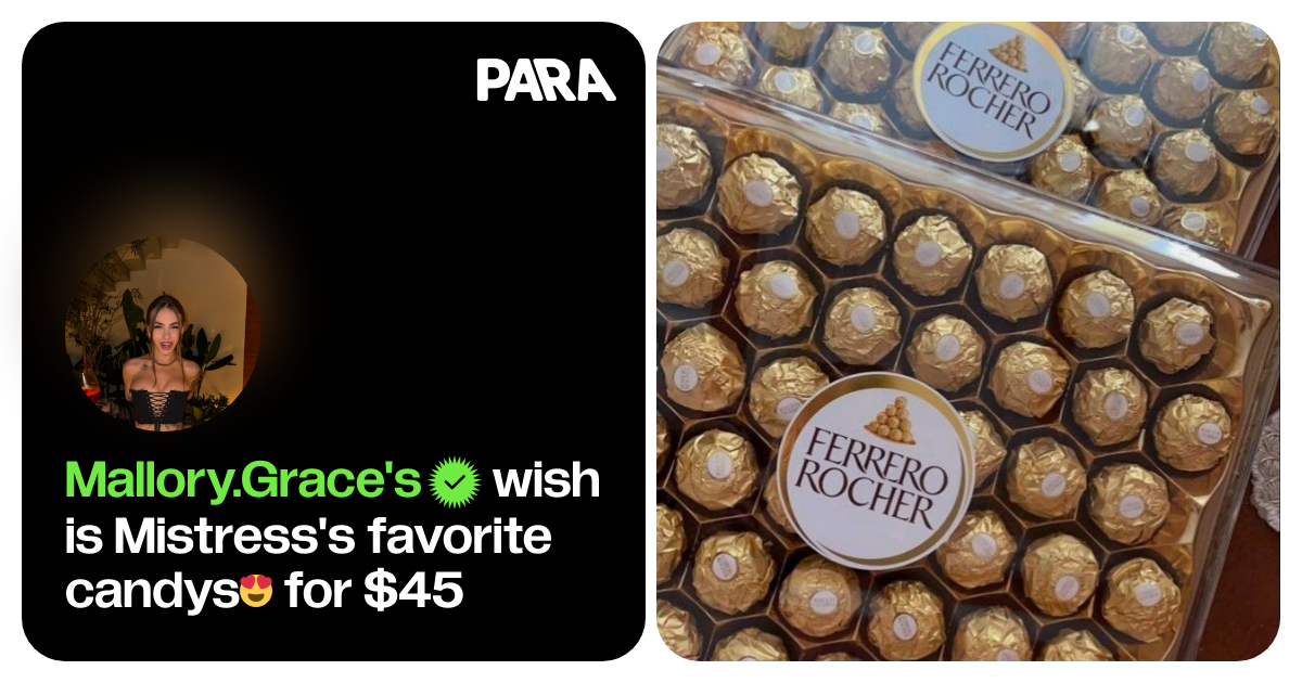 Mistress's favorite candys😍 · Mallory.Grace