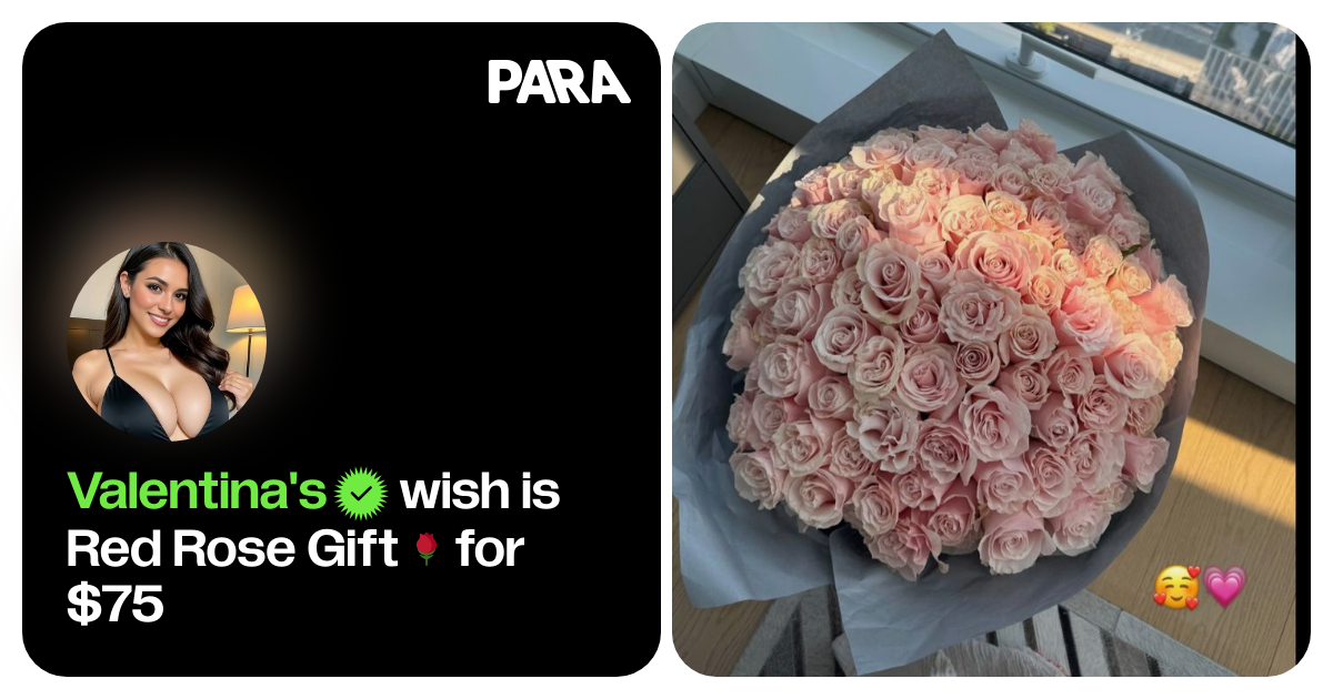 Red Rose Gift 🌹 · Valentina