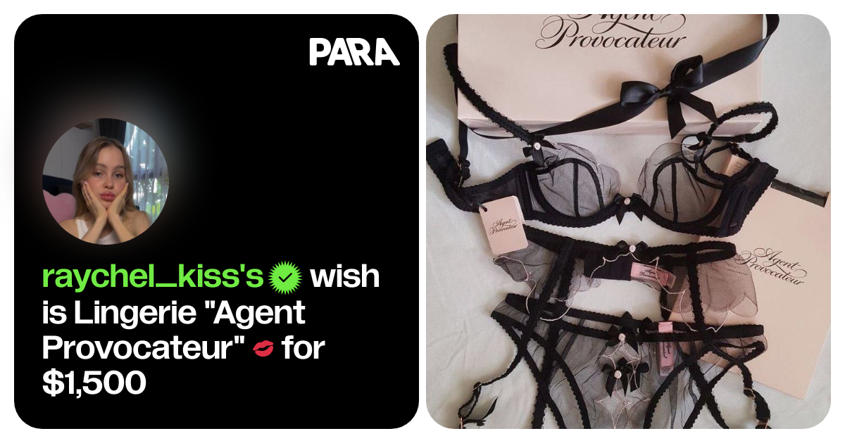 Lingerie "Agent Provocateur" 💋 · raychel_kiss