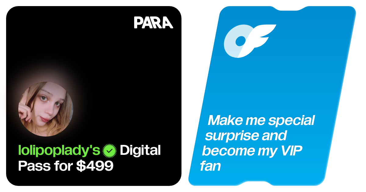 Make me special surprise and become my VIP fan · lolipoplady