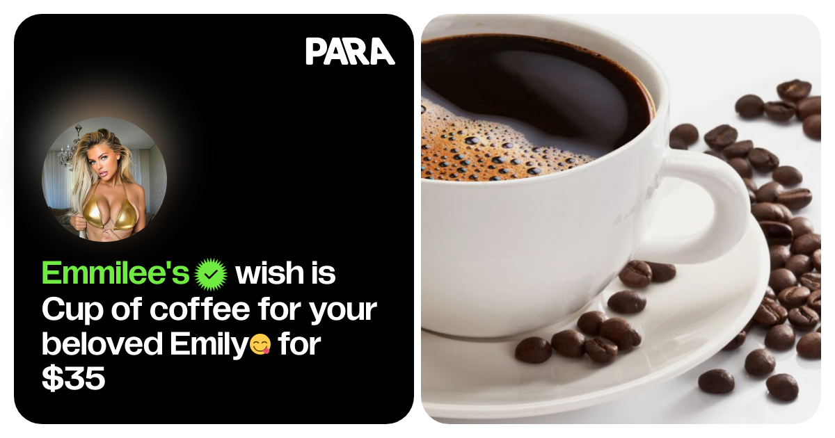 Cup of coffee for your beloved Emily😋 · Emmilee