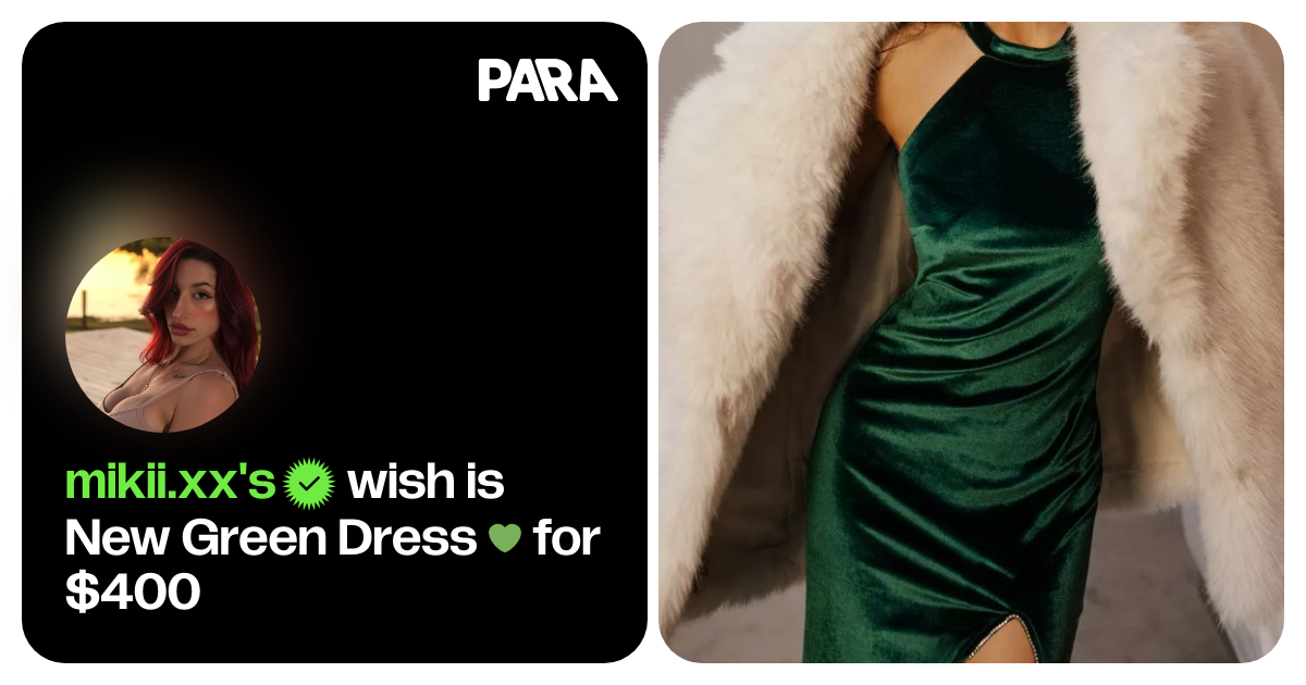 New Green Dress 🐸 · mikii.xx