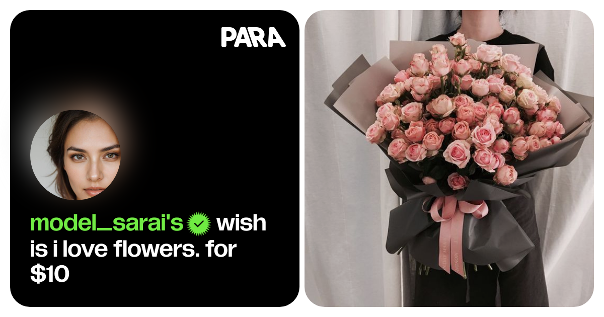 i love flowers. · model_sarai