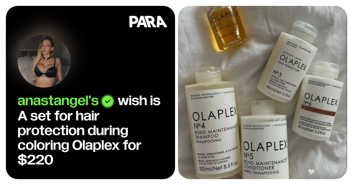 A set for hair protection during coloring Olaplex · anastangel