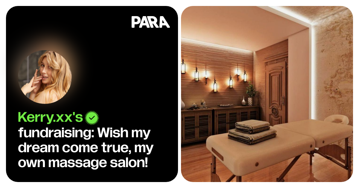 Wish my dream come true, my own massage salon! · Kerry.xx