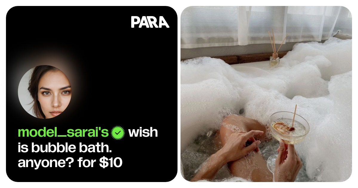 bubble bath. anyone? · model_sarai