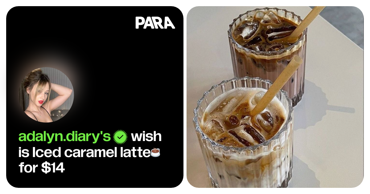 Iced caramel latte☕️ · adalyn.diary