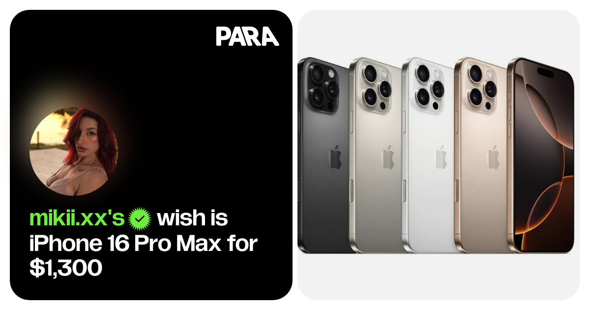 iPhone 16 Pro Max · mikii.xx