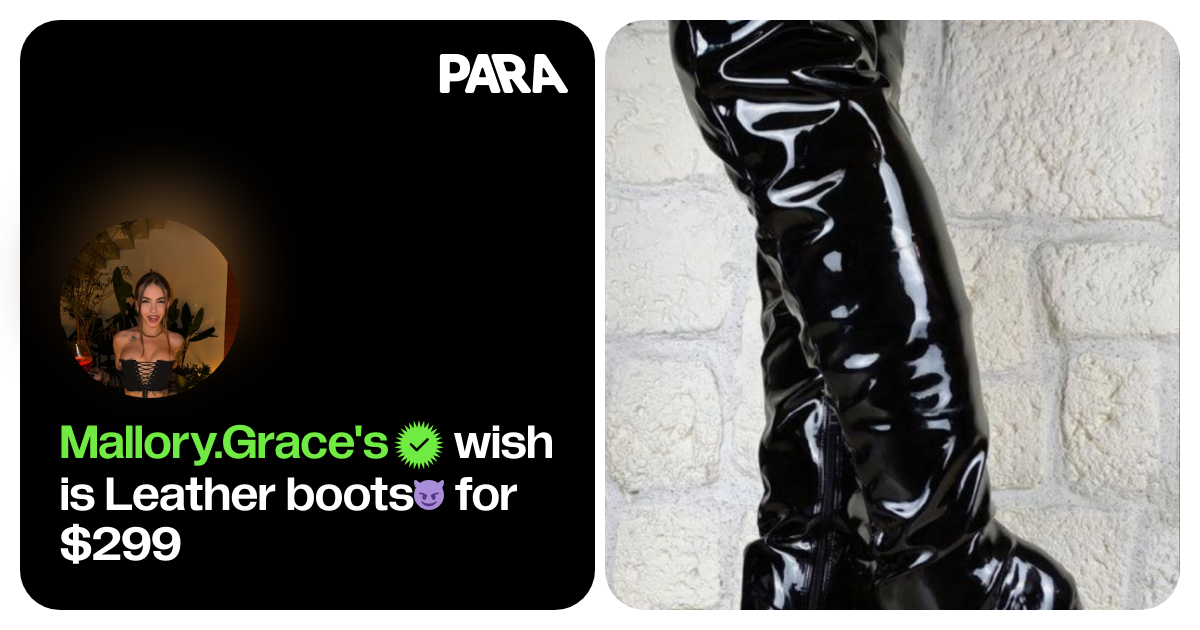 Leather boots😈 · Mallory.Grace