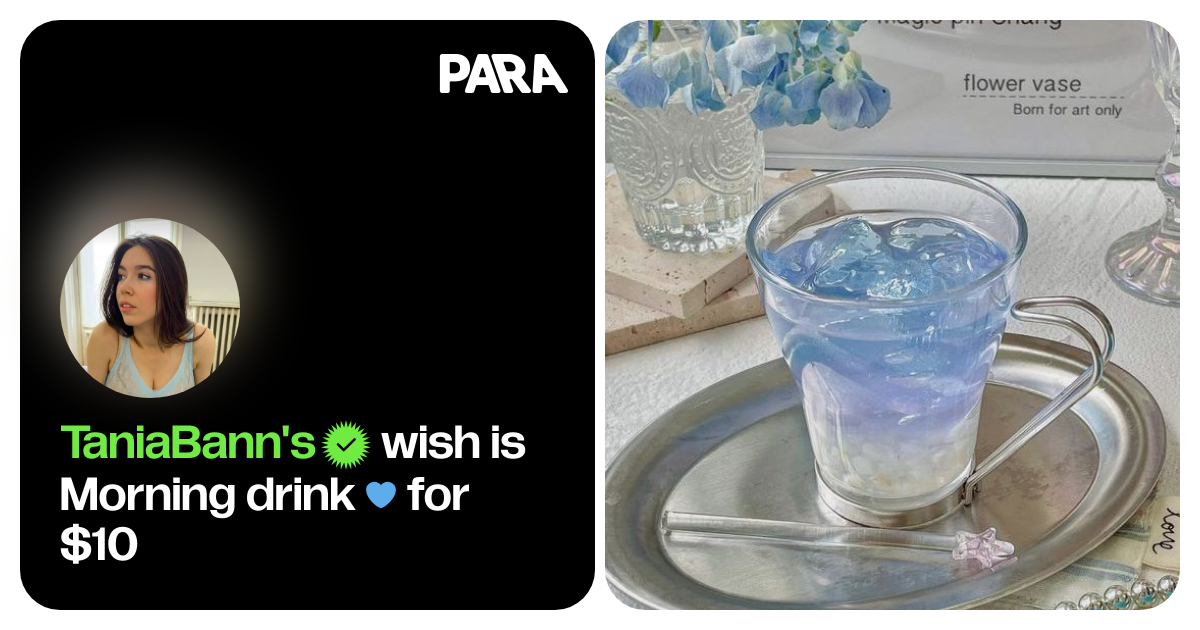 Morning drink 💙 · TaniaBann