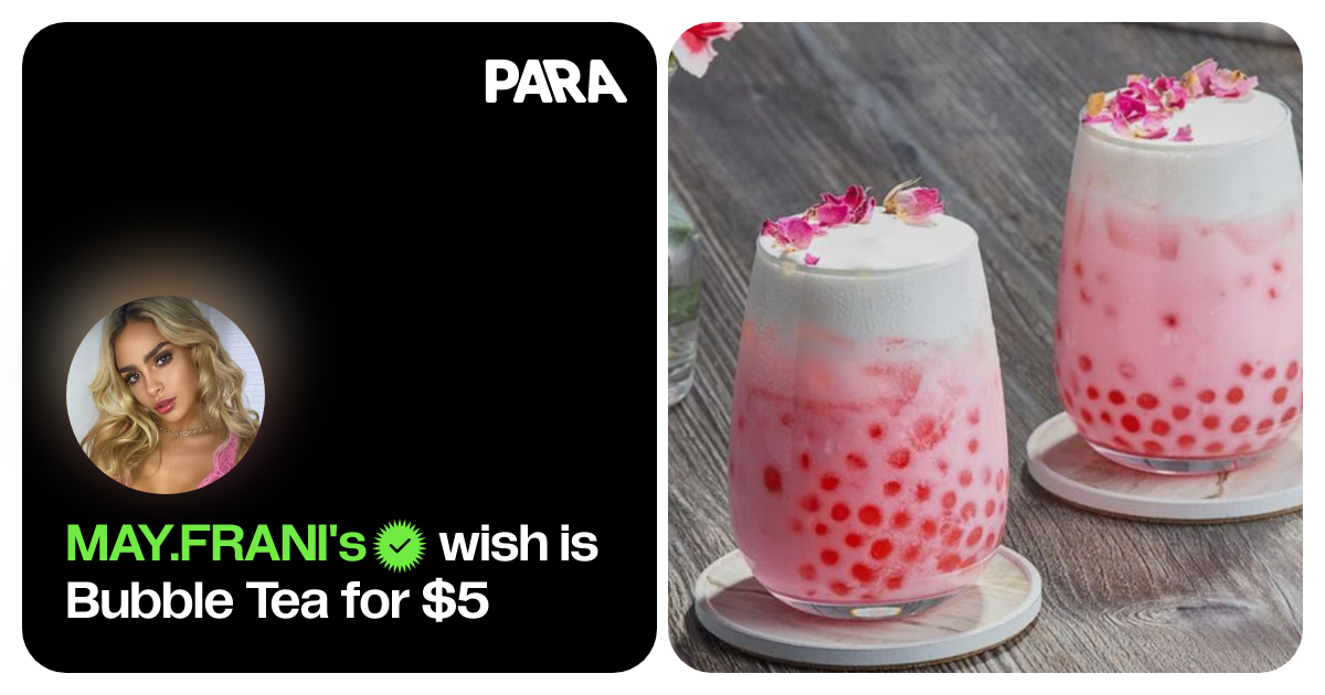 Bubble Tea · MAY.FRANI