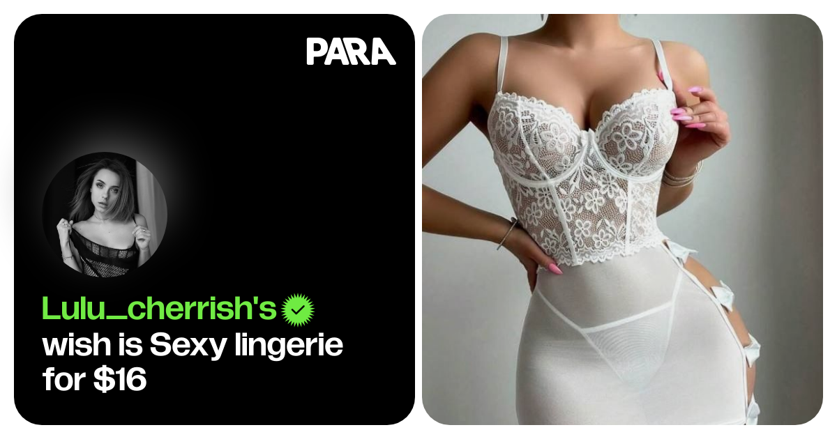 Sexy lingerie · Lulu_cherrish