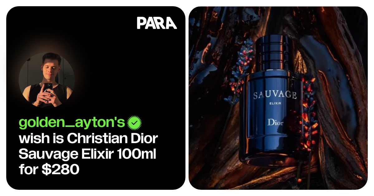 Christian Dior Sauvage Elixir 100ml · golden_ayton